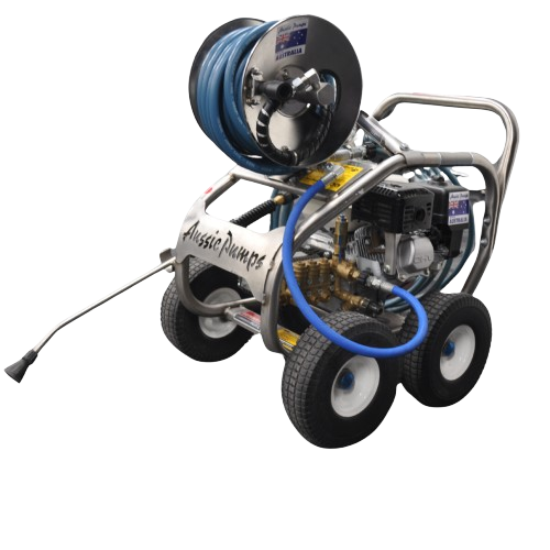 Aussie Pumps AB30 Pocket Rocket, Stainless Steel Hose Reel — AG Superstore