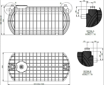 3,100 Litre Polymaster Septic Tank — AG Superstore